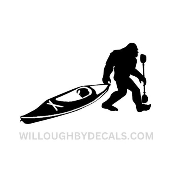 Wall Decor | Bigfoot Kayak Vinyl Decal | Poshmark